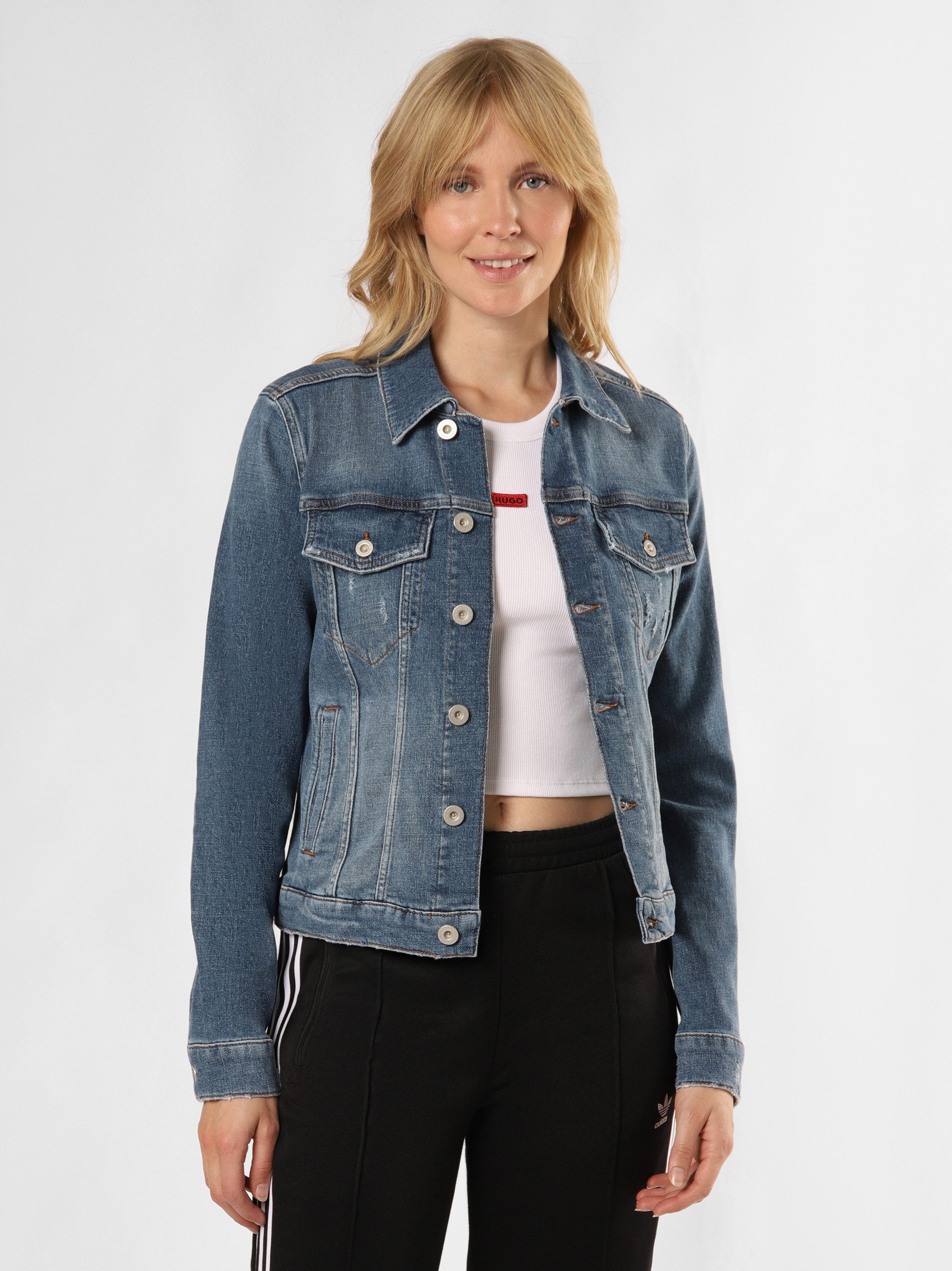 Marc O'Polo Jeansjacke, Knöpfbare Brust-Pattentaschen