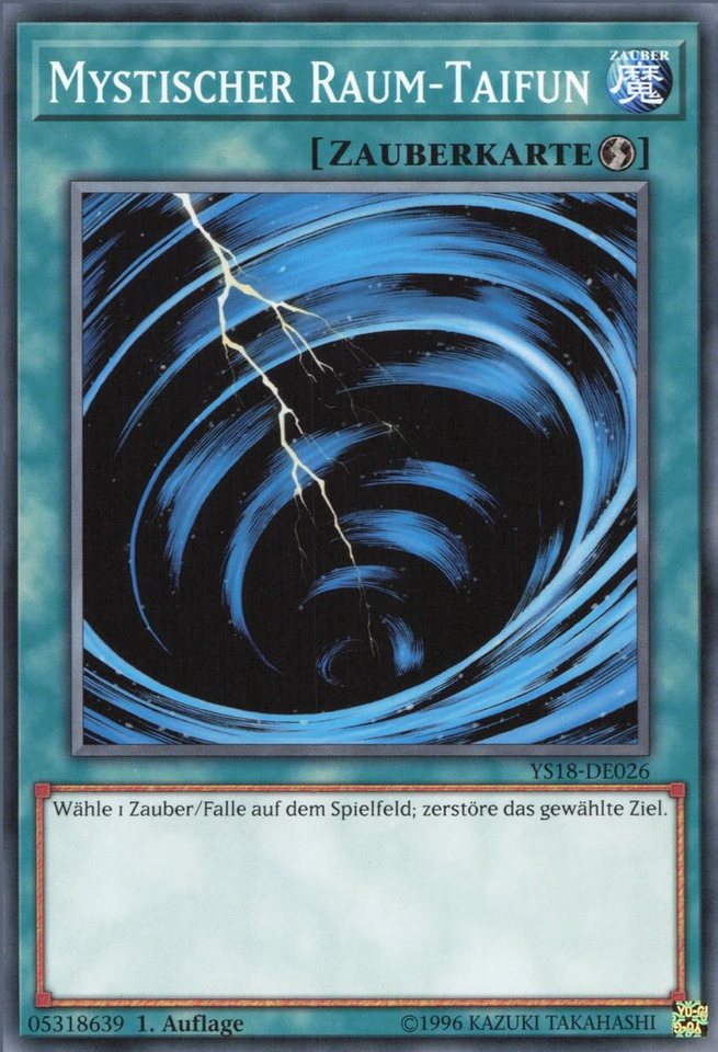 Recollectibles Sammelkarte Yugioh Karte Mystischer Raum Taifun Deutsch