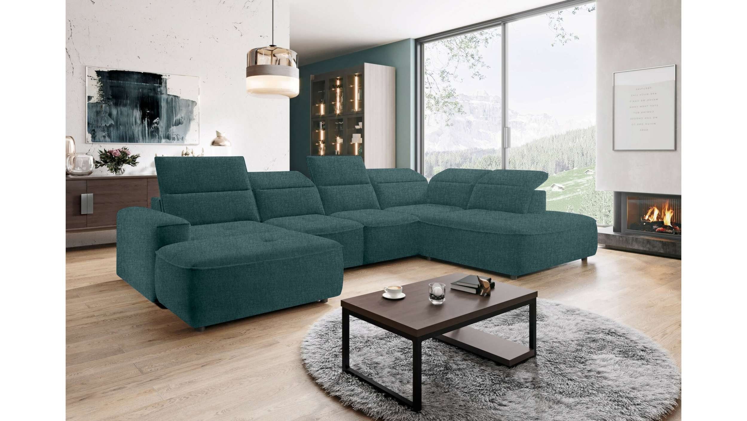 Stylefy Wohnlandschaft Colton Xl Sofa U Form Ottomane Links Oder