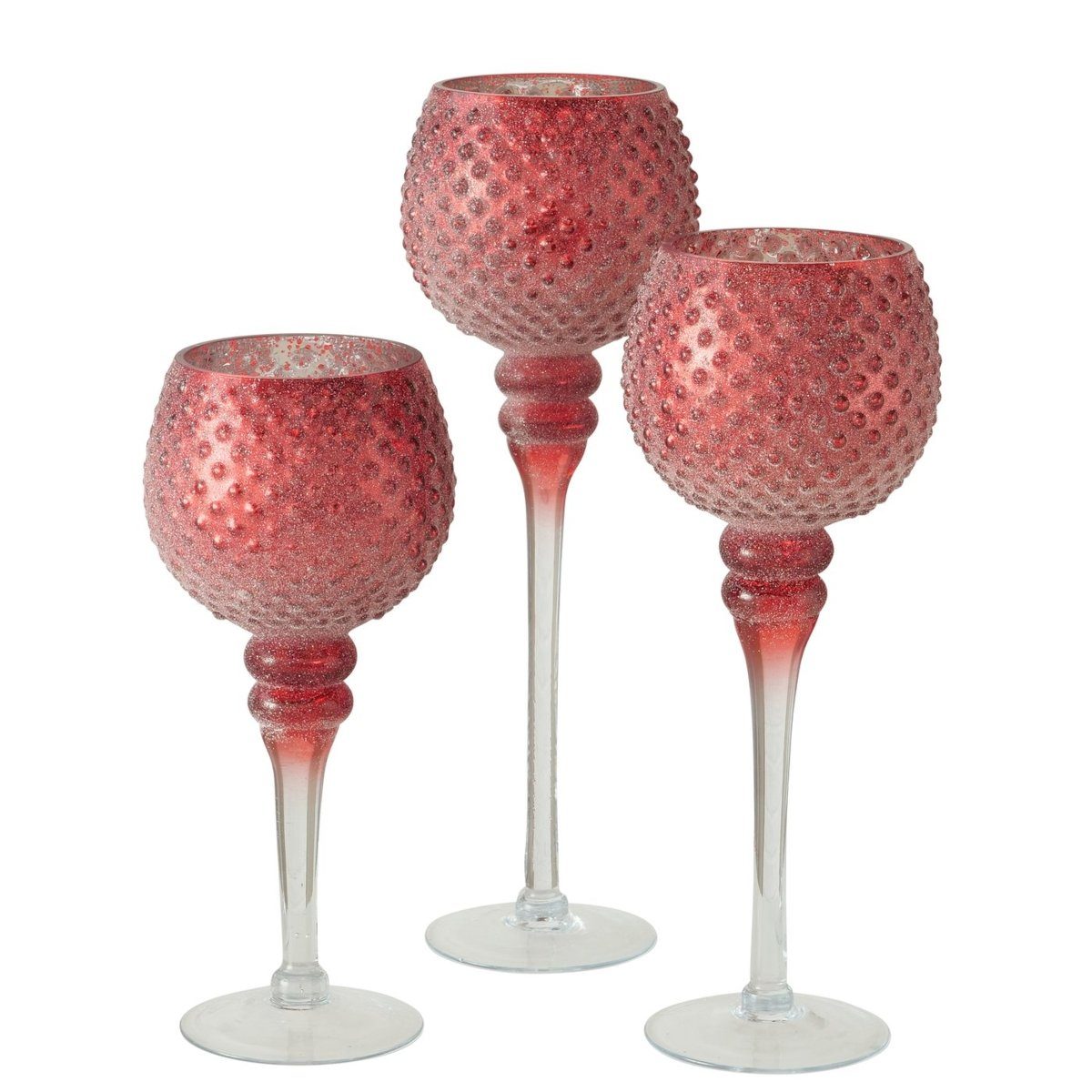 Boltze Windlicht Minou Windlicht Rot 30 Cm 1 Stück Teelichtglas