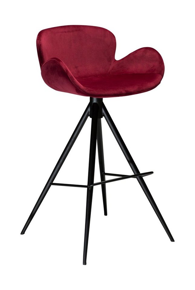 Ebuy24 Barhocker 2er Set Danform Gaia Barhocker Deep Ruby Velour S
