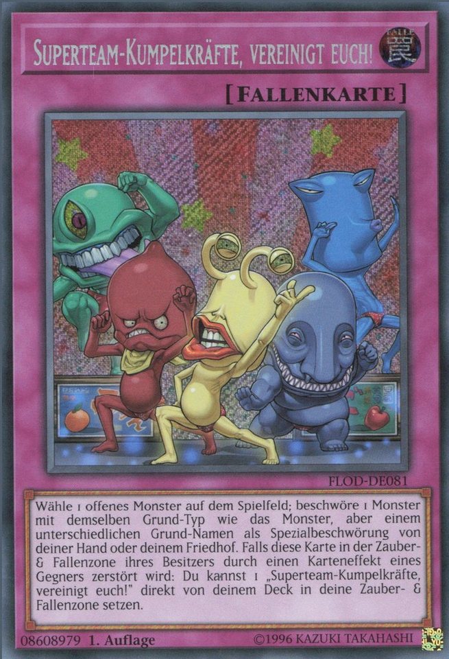 Recollectibles Sammelkarte Yugioh Karte Superteam Kumpelkräfte
