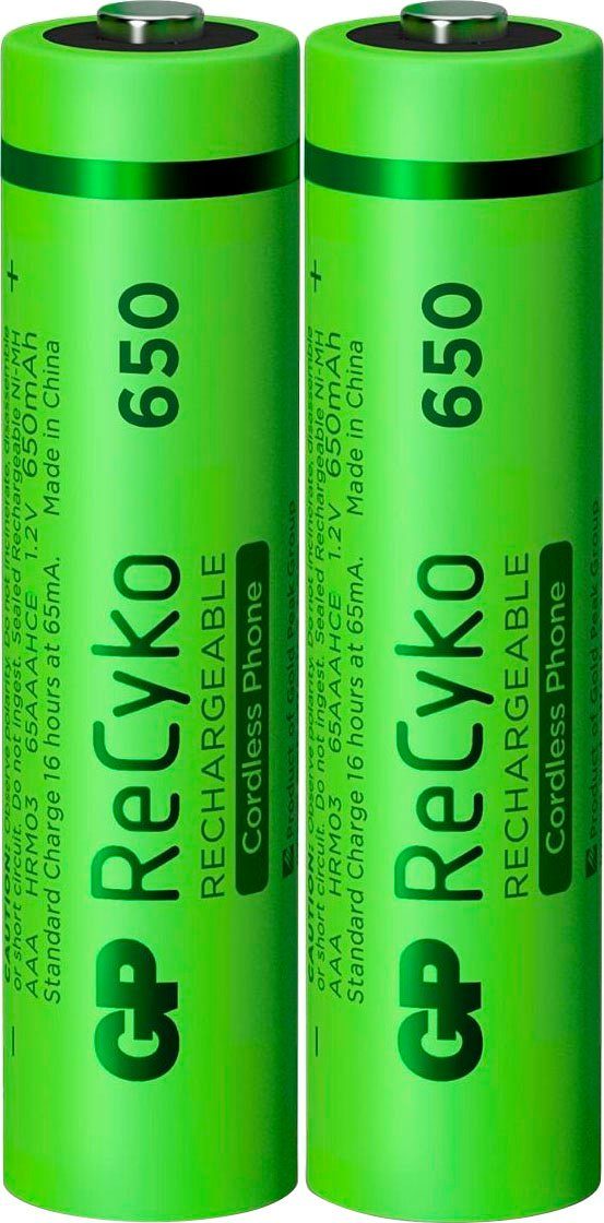 GP Batteries »AAA Akku GP NiMH 650 mAh ReCyko 1,2V 2 Stück« Akku AAA ...