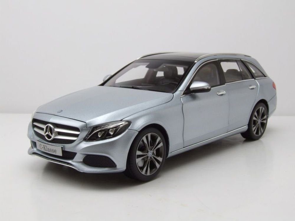 Norev Modellauto Mercedes C-Klasse T-Modell S205 Kombi 2014 silber Modellauto 1:18, Maßstab 1:18