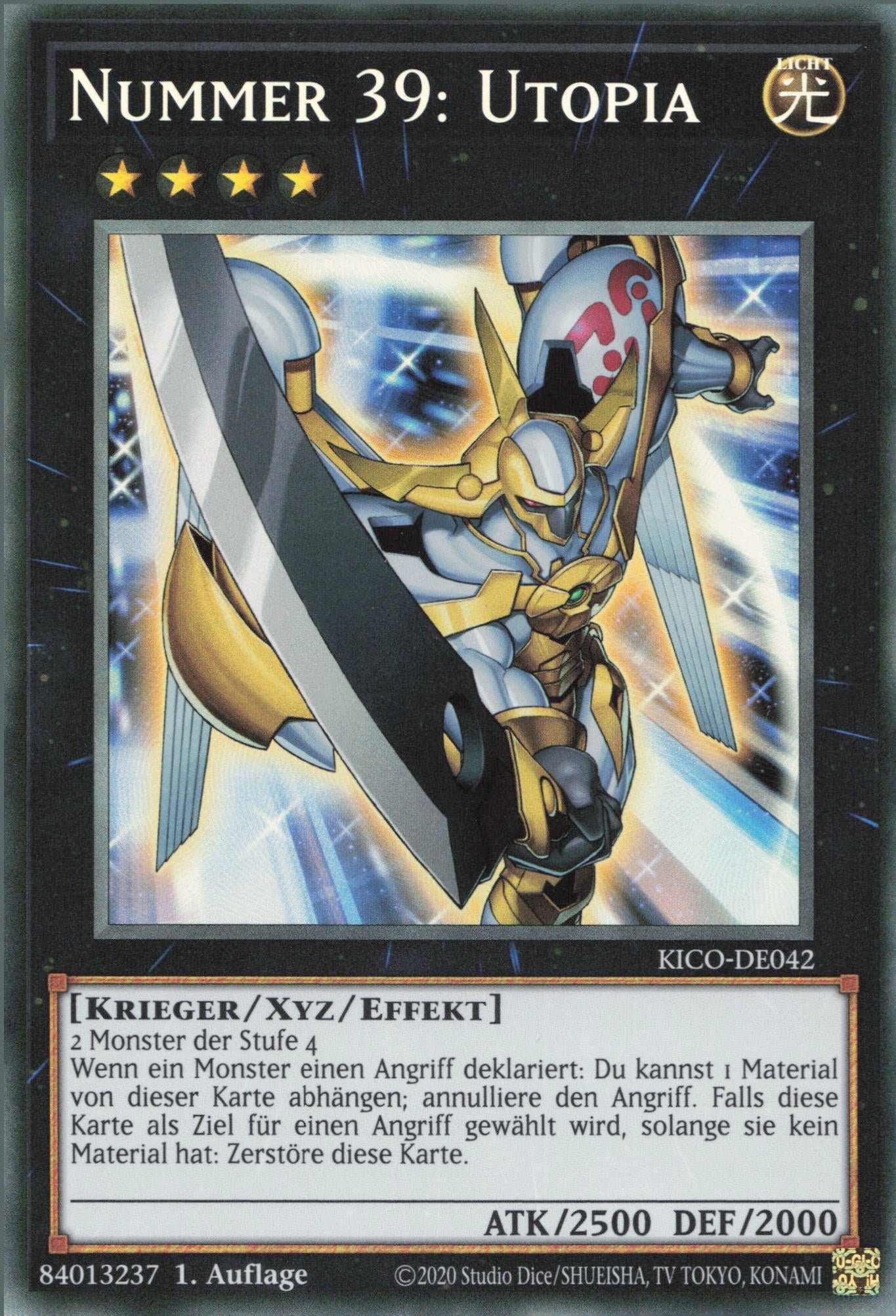 Recollectibles Sammelkarte Yugioh Karte Nummer 39 Utopia V2 Yu Gi