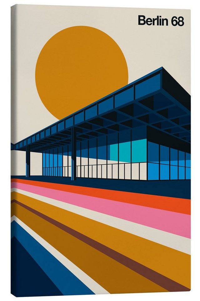 Posterlounge Leinwandbild Bo Lundberg Berlin 68 Wohnzimmer Lounge