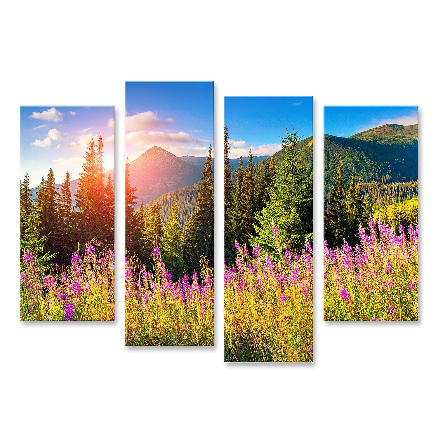 Islandburner Leinwandbild Bild Auf Leinwand Schöne Herbstlandschaft In
