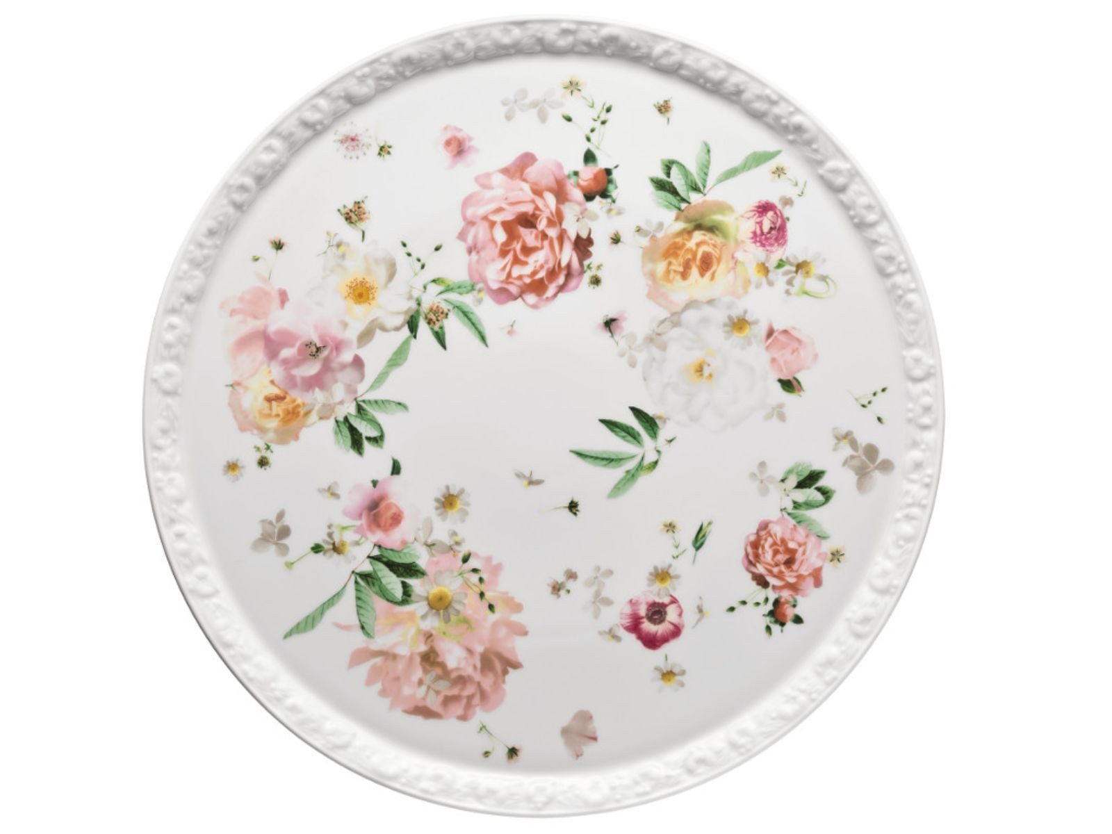Rosenthal Servierplatte Maria Pink Rose Tortenplatte 315 Cm Porzellan