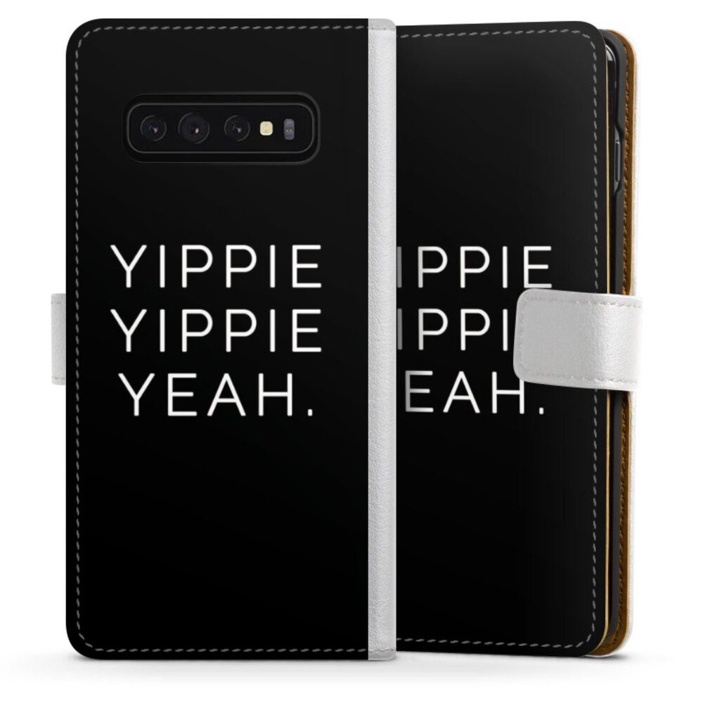 Deindesign Handyhülle Yippie Yippie Yeah Black Samsung Galaxy S10