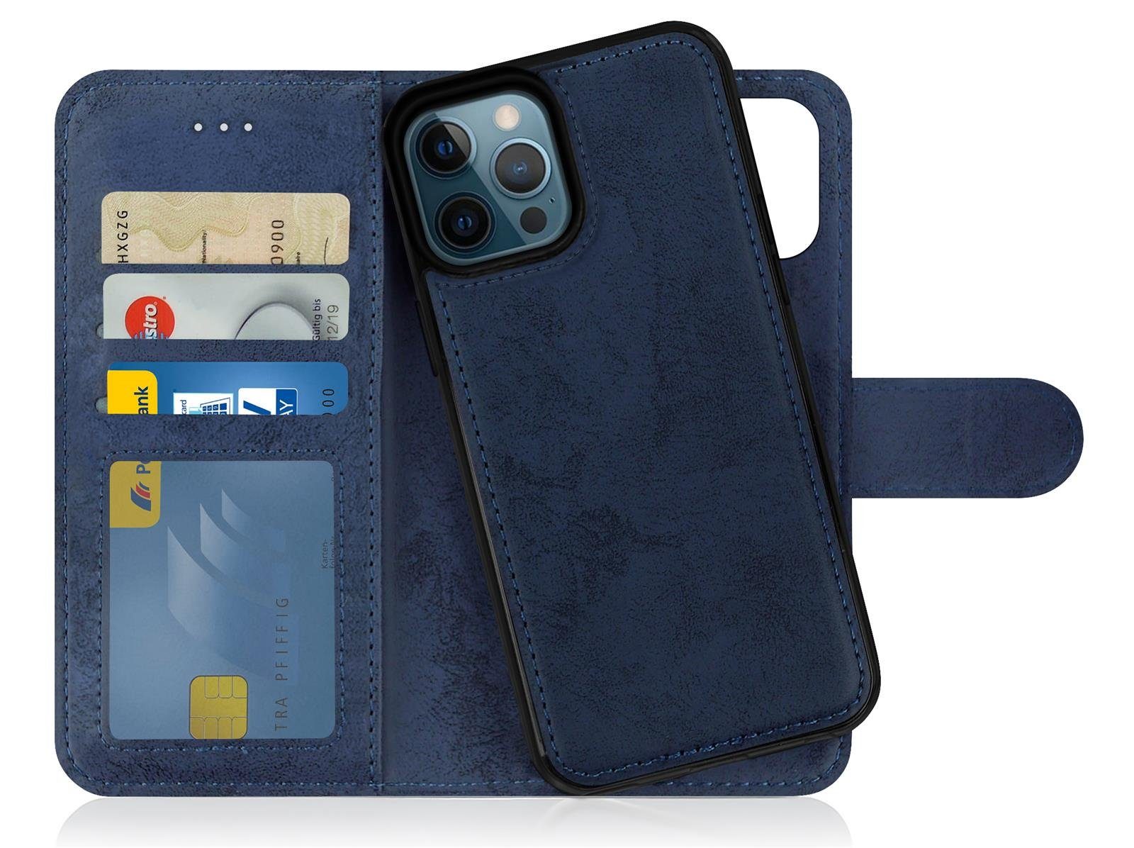 Mygadget Handyhülle Flip Case Magnetische Hülle Kunstleder Klapphülle