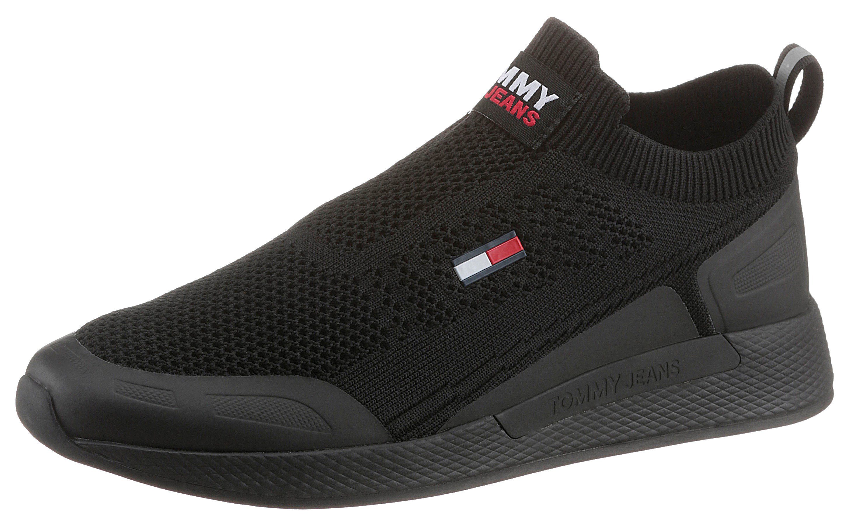 Tommy Jeans TOMMY JEANS FLEXI SOCK RUNNER Slip On Sneaker Slipper Freizeitschuh mit praktischer Anziehlasche Sneaker zum Reinschlupfen