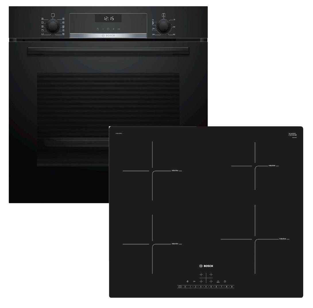 Bosch Backofen Set Serie 6 71 Liter Mit Induktionskochfeld Powerboost