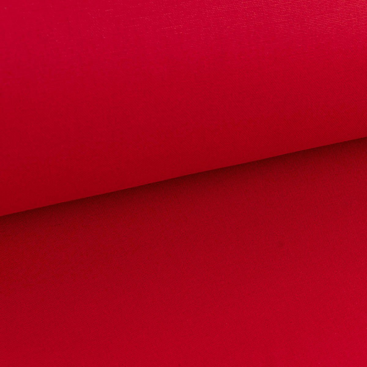 SchÖner Leben Stoff Baumwollstoff Dekostoff Canvas Einfarbig Rot 14m