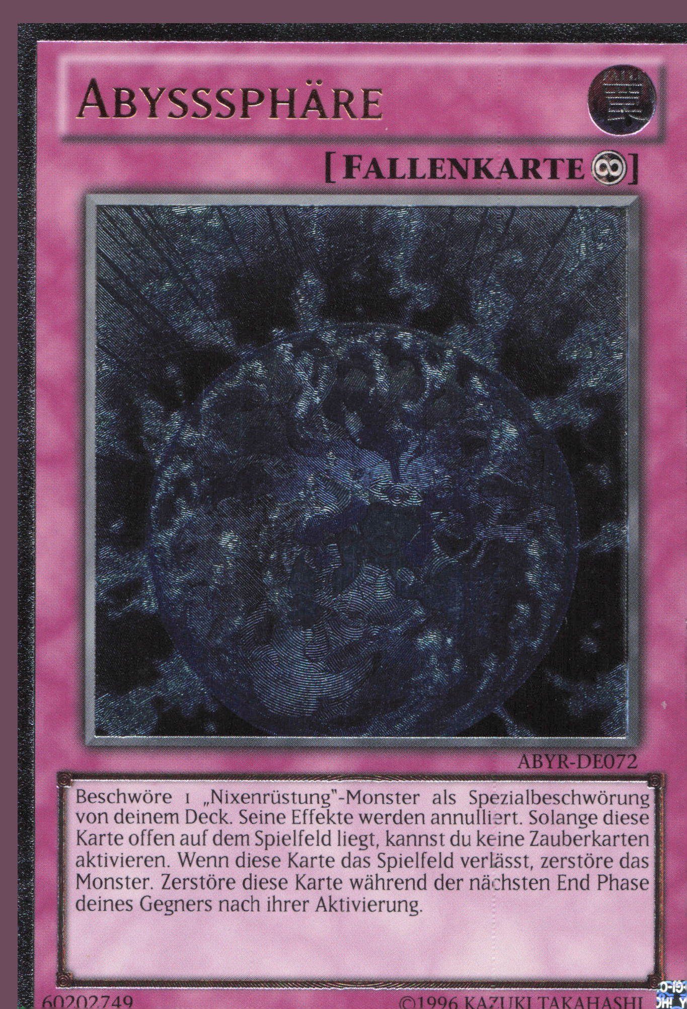 ReCollectibles Sammelkarte YuGiOh Karte Abyss-Sphäre (V.2) deutsch, Yu-Gi-Oh! Karte ABYR-DE072 ...