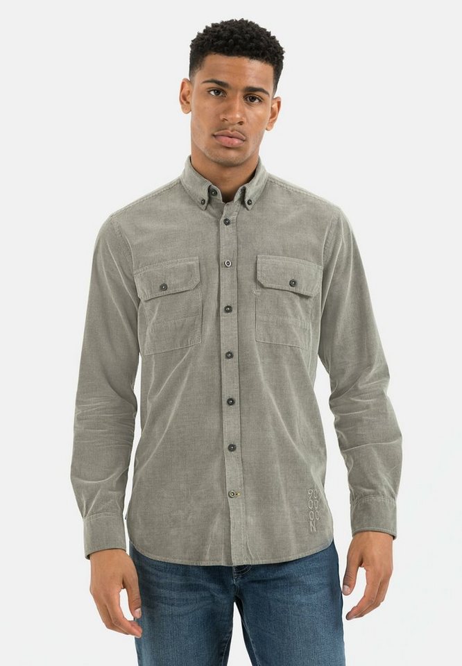 Camel Active Langarmhemd Langarm Hemd In Cord Optik Button Down