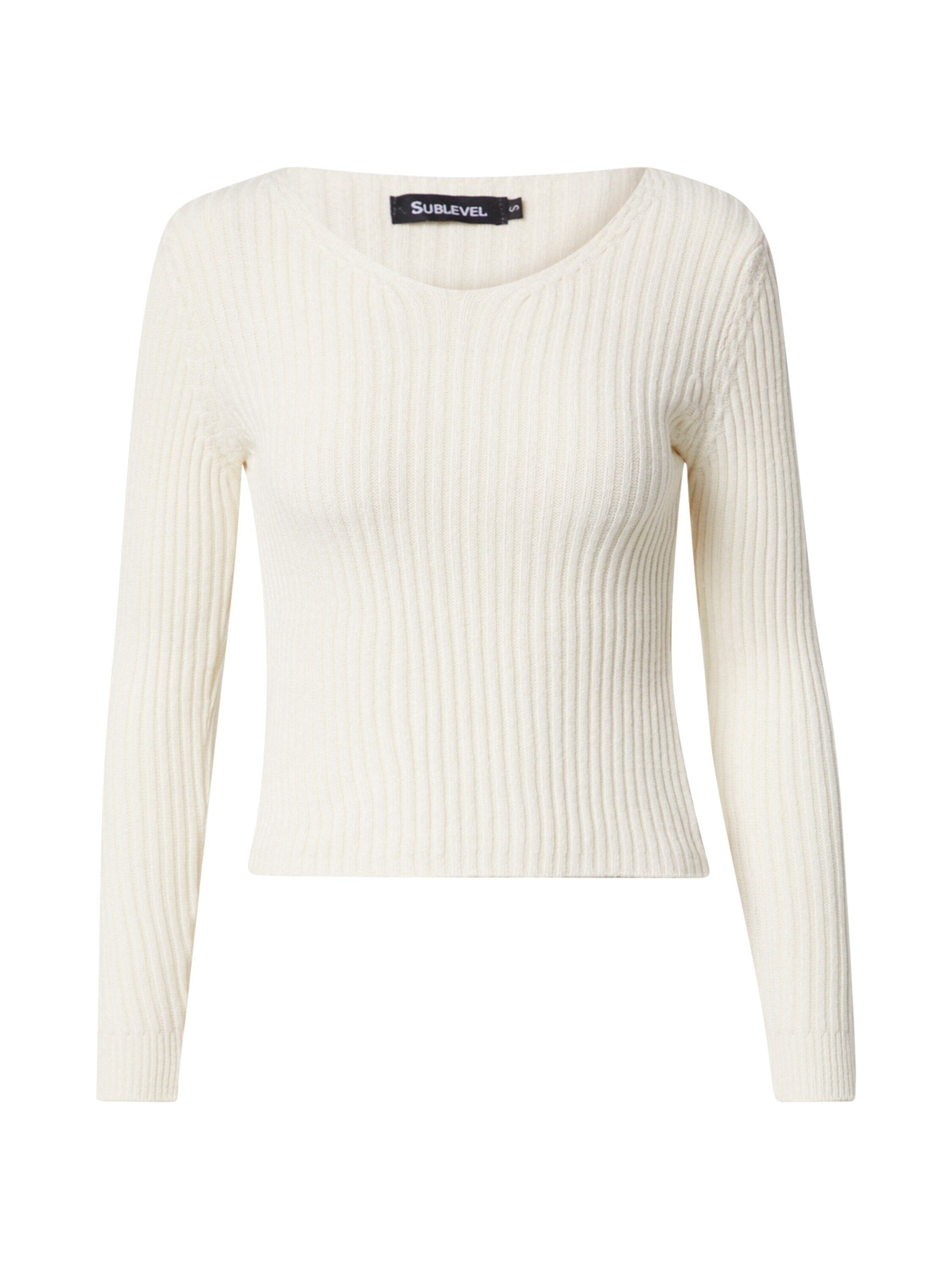 Sublevel Strickpullover 1 Tlg Plainohne Details Fully Fashioned