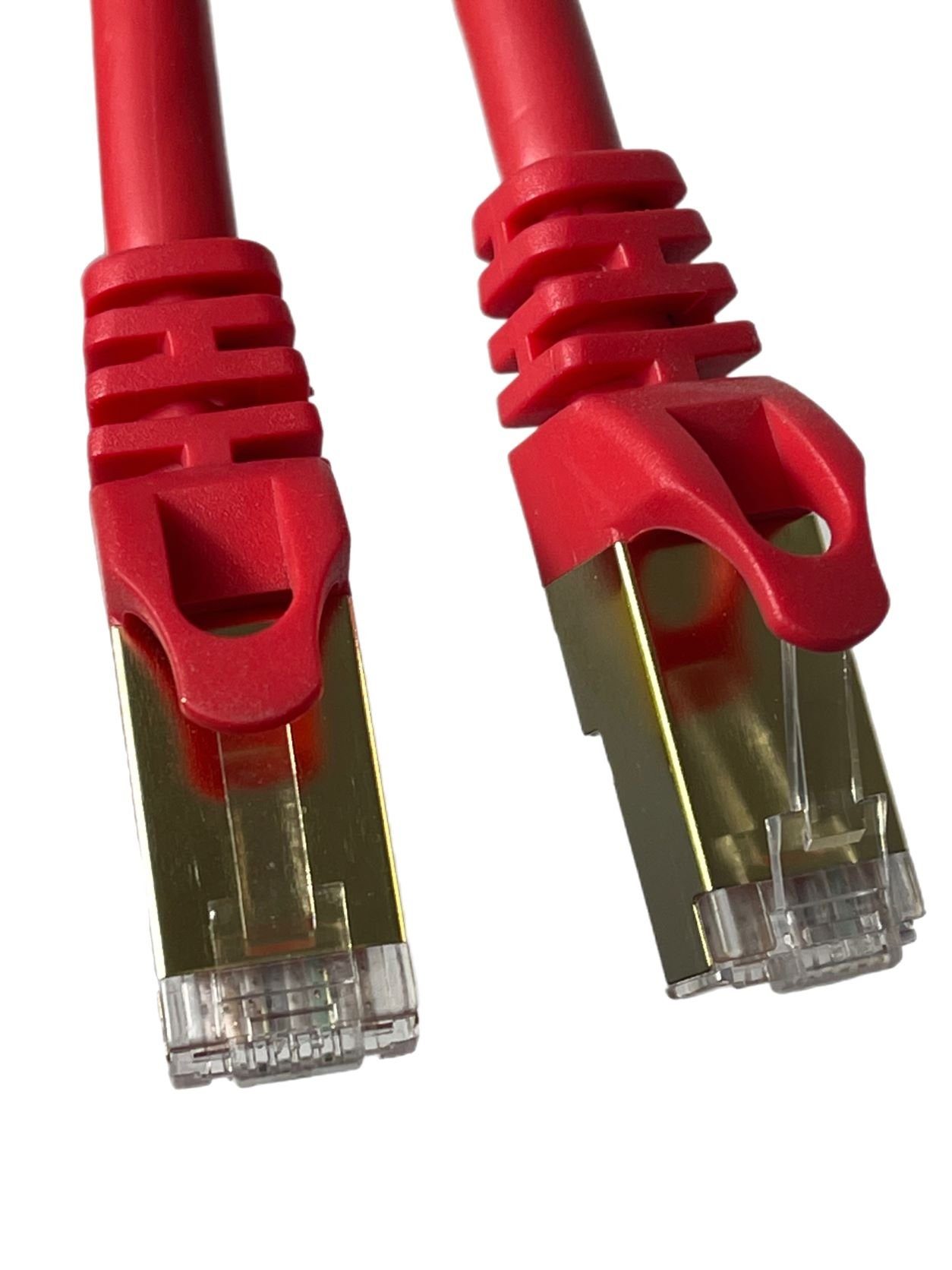 ᐅ VaGo-Tools CAT7 Patchkabel Netzwerkkabel rot 10m rund LAN-Kabel, RJ45 ...