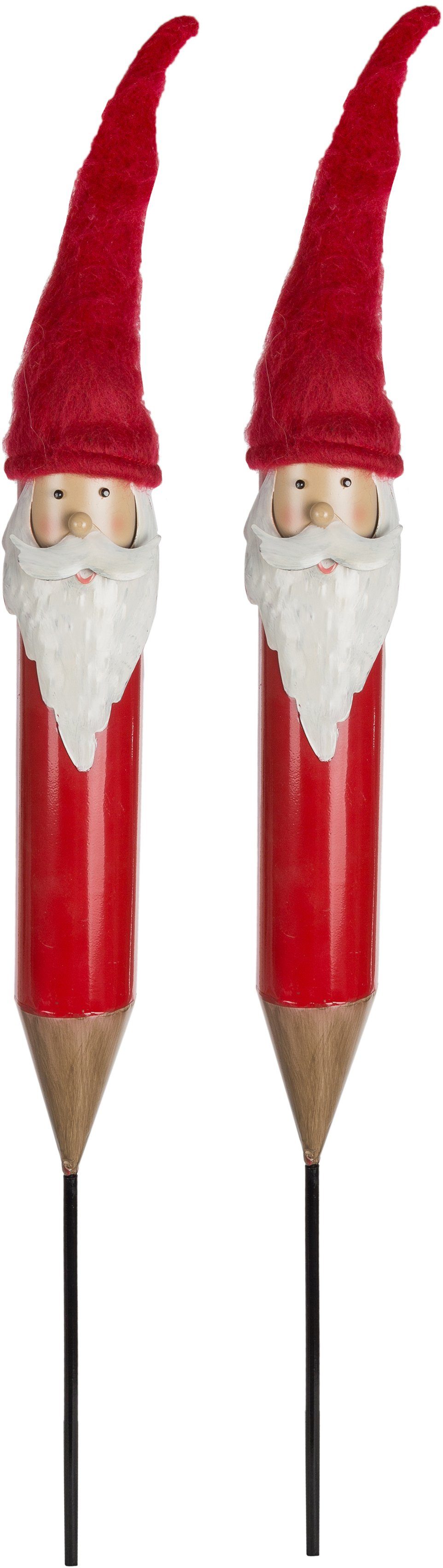 Myflair Möbel And Accessoires Gartenstecker Weihnachtsdeko Rot Aussen