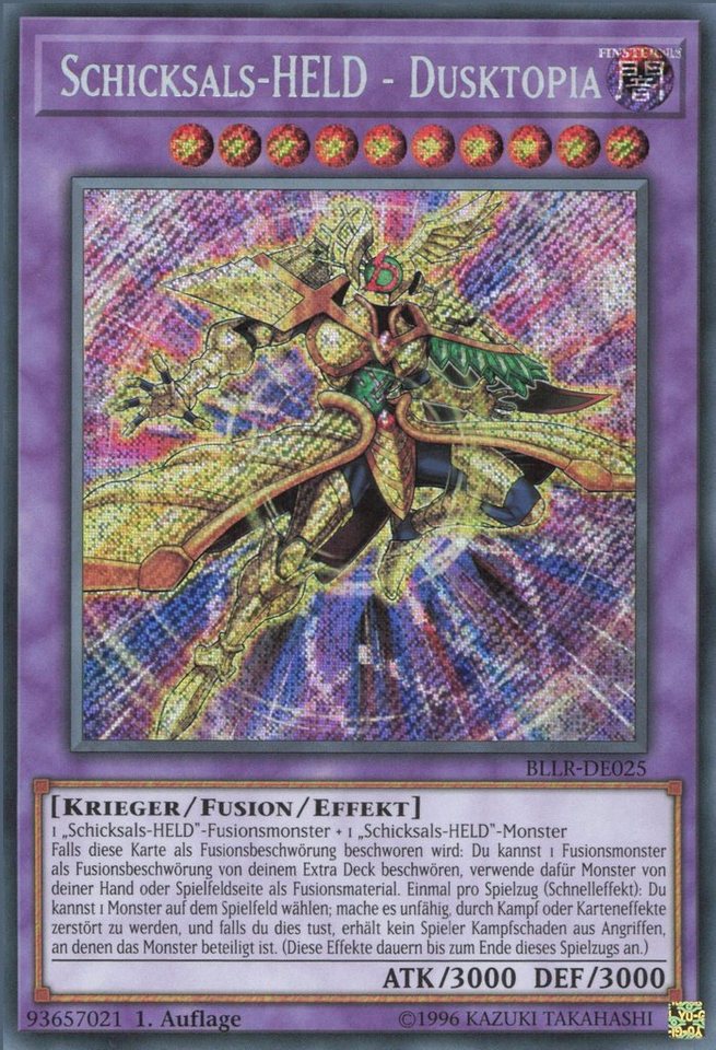 Recollectibles Sammelkarte Yugioh Karte Schicksals Held Dusktopia