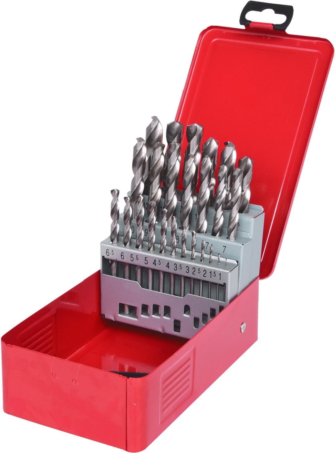 Ks Tools Spiralbohrer 25 Tlg Hss G Satz Stahlblechkassette 25