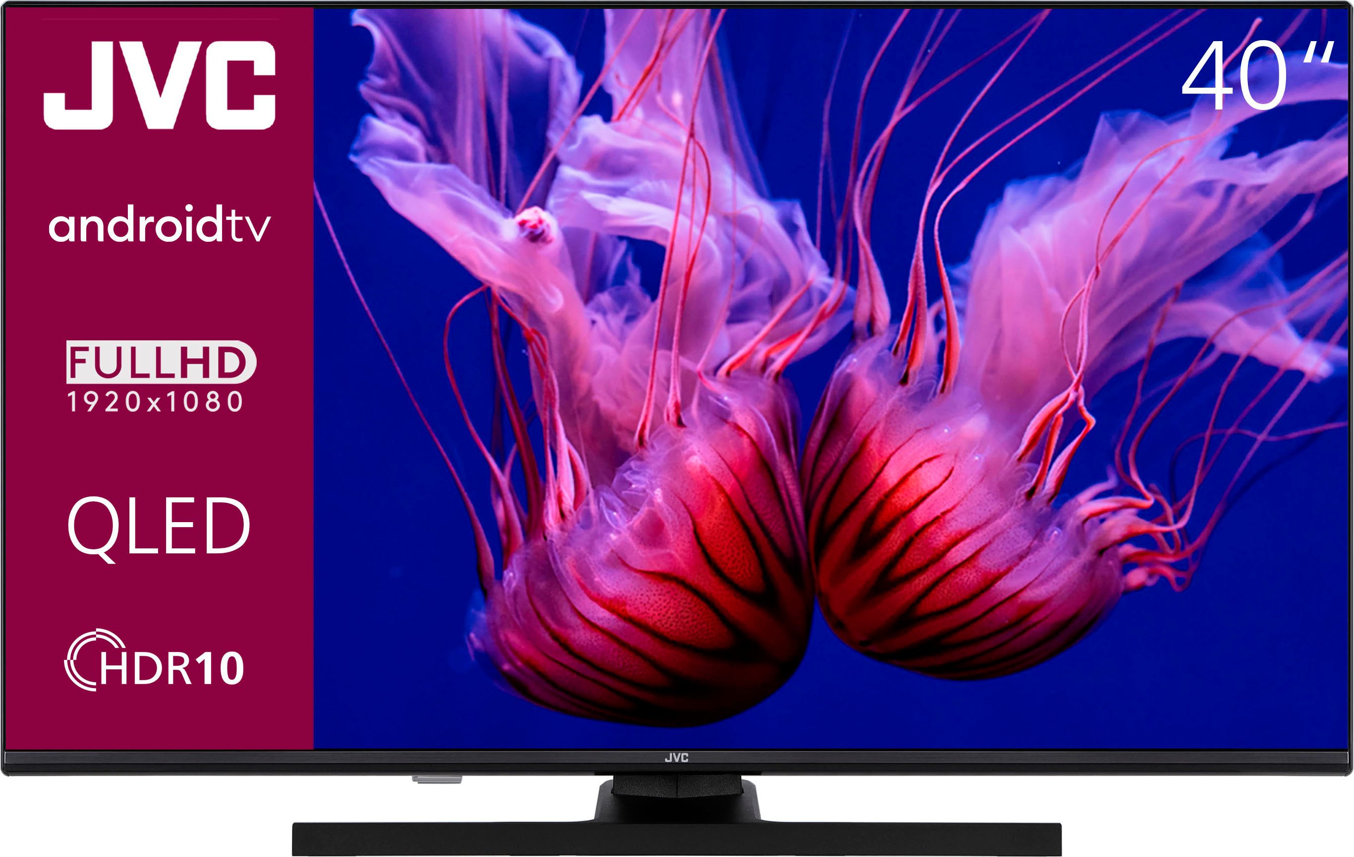 JVC LT-40VQF545A QLED-Fernseher (100 cm/40 Zoll, Full HD, Android TV, Smart-TV), Dolby Digital ...