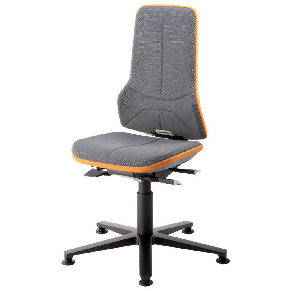bimos Drehstuhl, Basisstuhl Neon orange mit Gleiter
