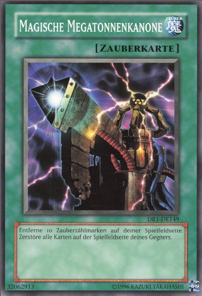 Recollectibles Sammelkarte Yugioh Karte Magische Megatonnenkanone