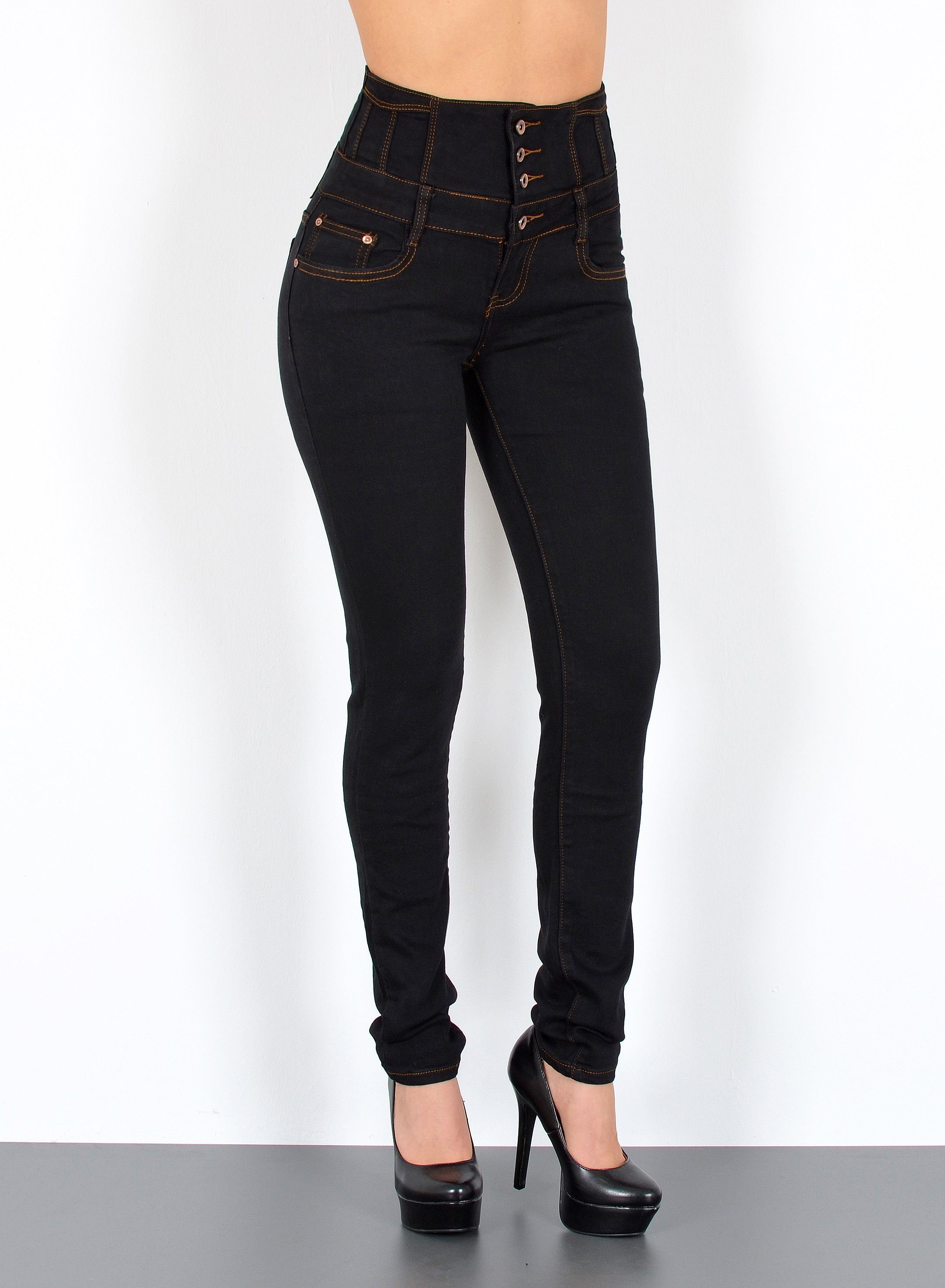 Esra Skinny Fit Jeans J22 Damen Skinny Jeans Damen High Waist