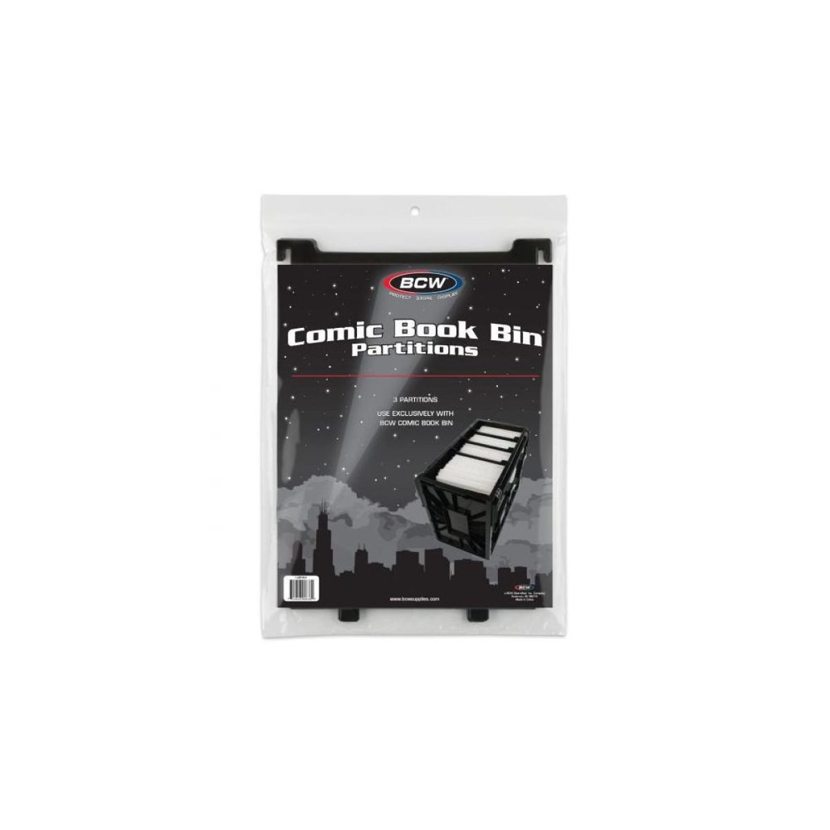 BCW Sammelkarte BCW Comic Short Box Divider Plastic Black (3 ct)