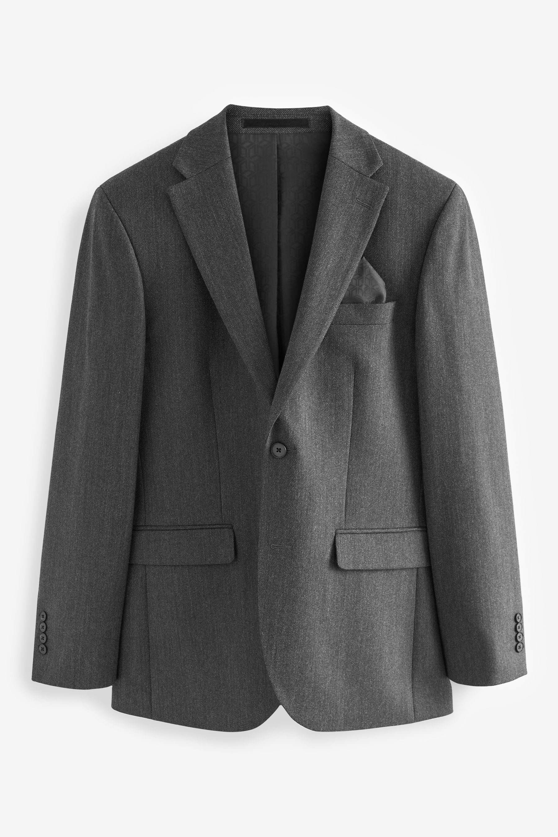Next Baukastensakko Anzugblazer Aus Wollgemisch Mit Fischgratmuster 1 Tlg
