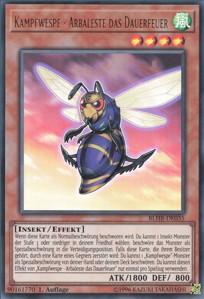 ReCollectibles Sammelkarte YuGiOh Karte Kampfwespe - Arbaleste das ... ReCollectibles Sammelkarte YuGiOh Karte Kampfwespe - Arbaleste das ...