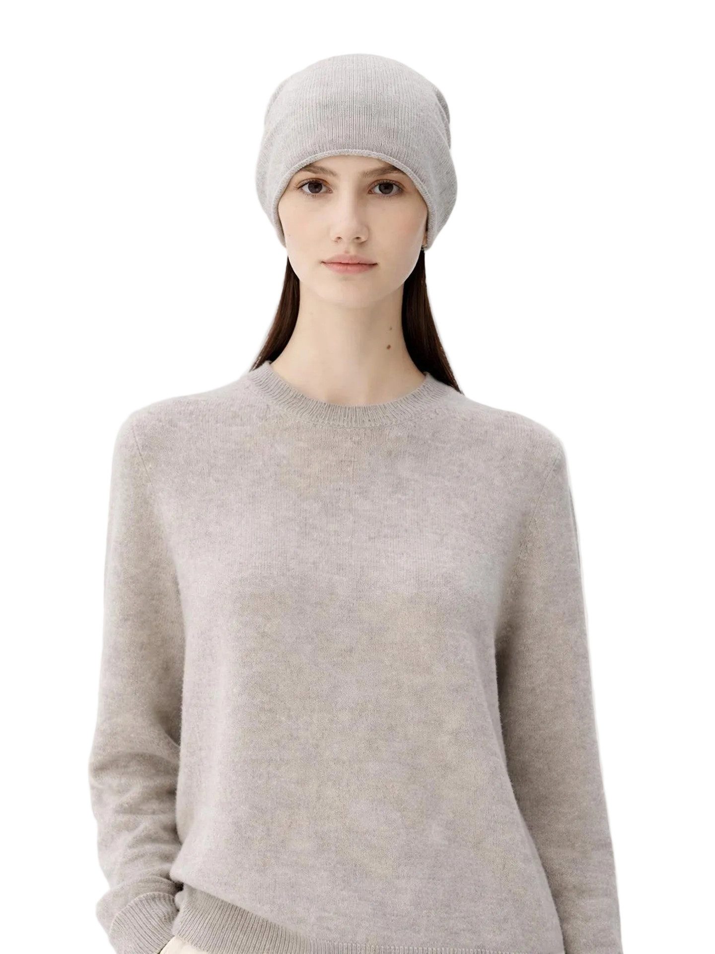 GOBI Cashmere Rundhalspullover Naturfarbe 99€ Kaschmir-Set aus Pullover ...