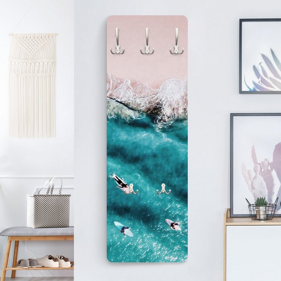 Bilderdepot24 Garderobenpaneel Blau Natur Sport Strand Meer Rein Ins