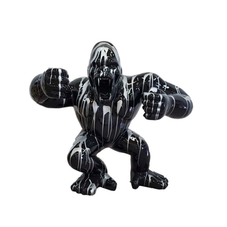 Jvmoebel Dekoobjekt Modern Skulptur Gorilla Schwarze Deko Figur Statuen
