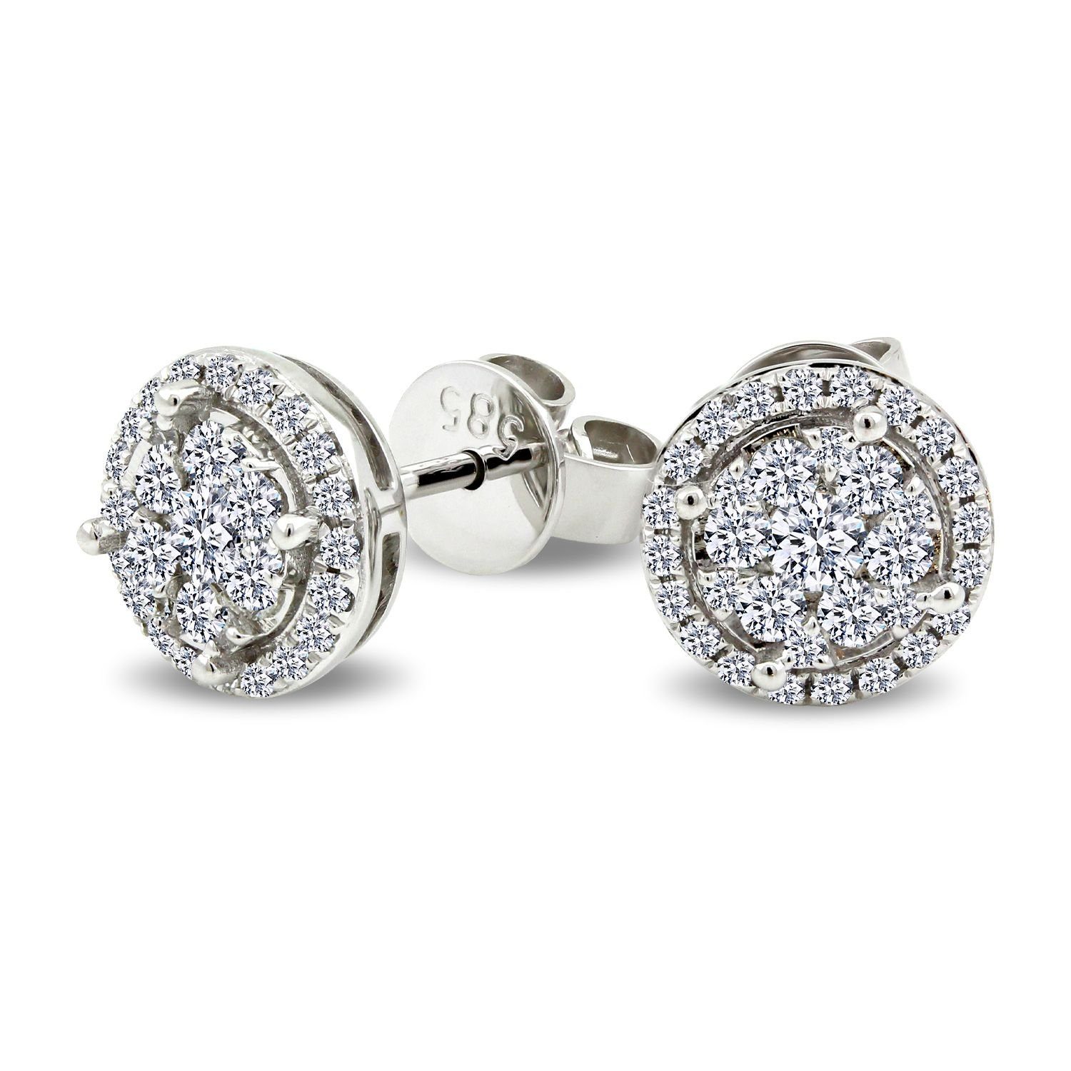 Adam & Eve Paar Ohrstecker AEO06 • 585/- Gold • 0,43ct. Brillanten (inkl. Schmuckbox)