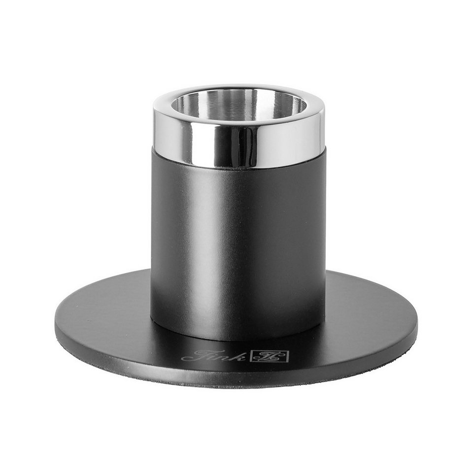 Fink Kerzenleuchter ENNO Leuchter - H.5cm x D.8cm - schwarz/silber ... Fink Kerzenleuchter ENNO Leuchter - H.5cm x D.8cm - schwarz/silber ...