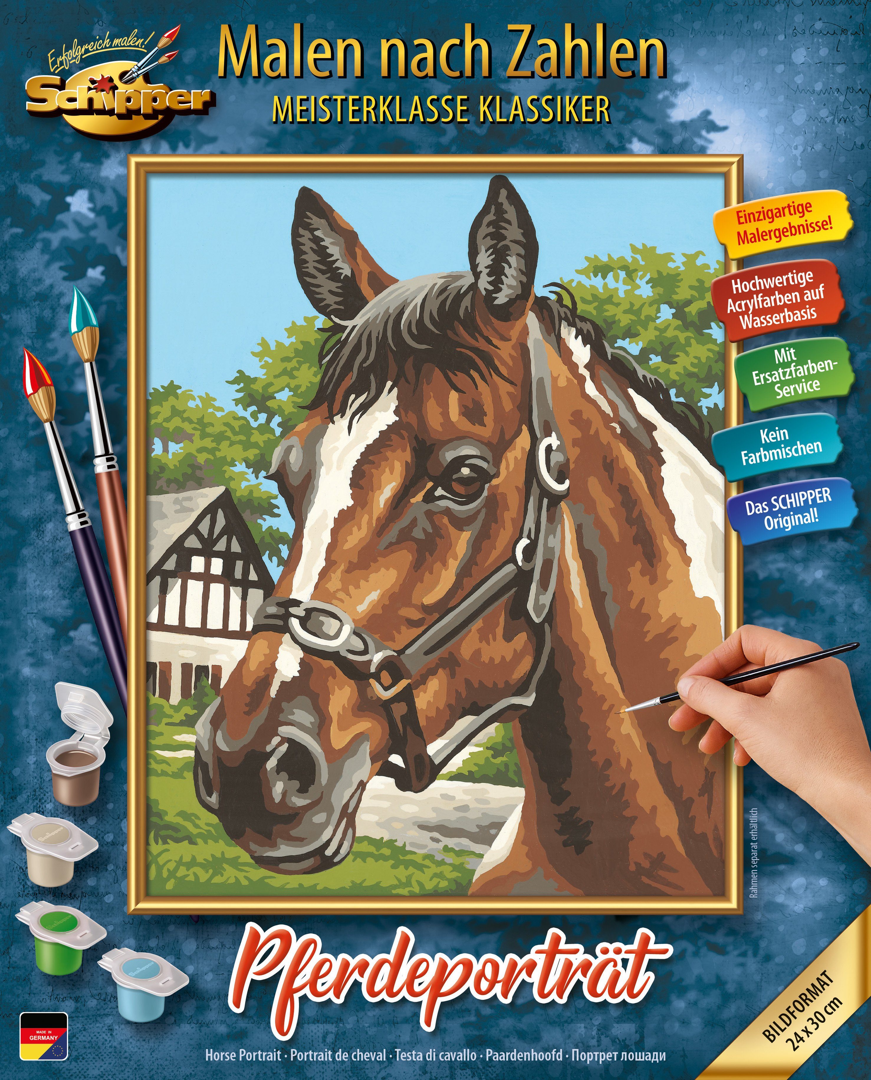 Schipper Malen nach Zahlen Meisterklasse Klassiker - Pferdeportrait, Made in Germany