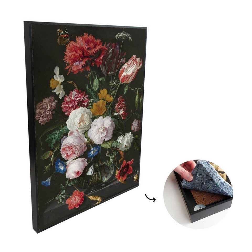 Muchowow Akustikplatte Stilleben Mit Blumen In Einer Glasvase