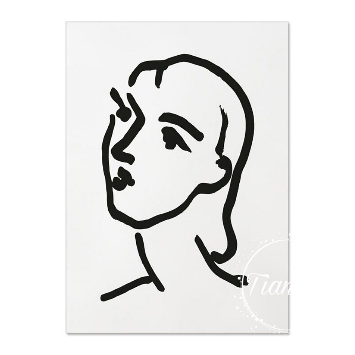 TPFLiving Kunstdruck »OHNE RAHMEN«, Motiv TX2118C, Poster Leinwand - Wandbild / Henri Matisse ...