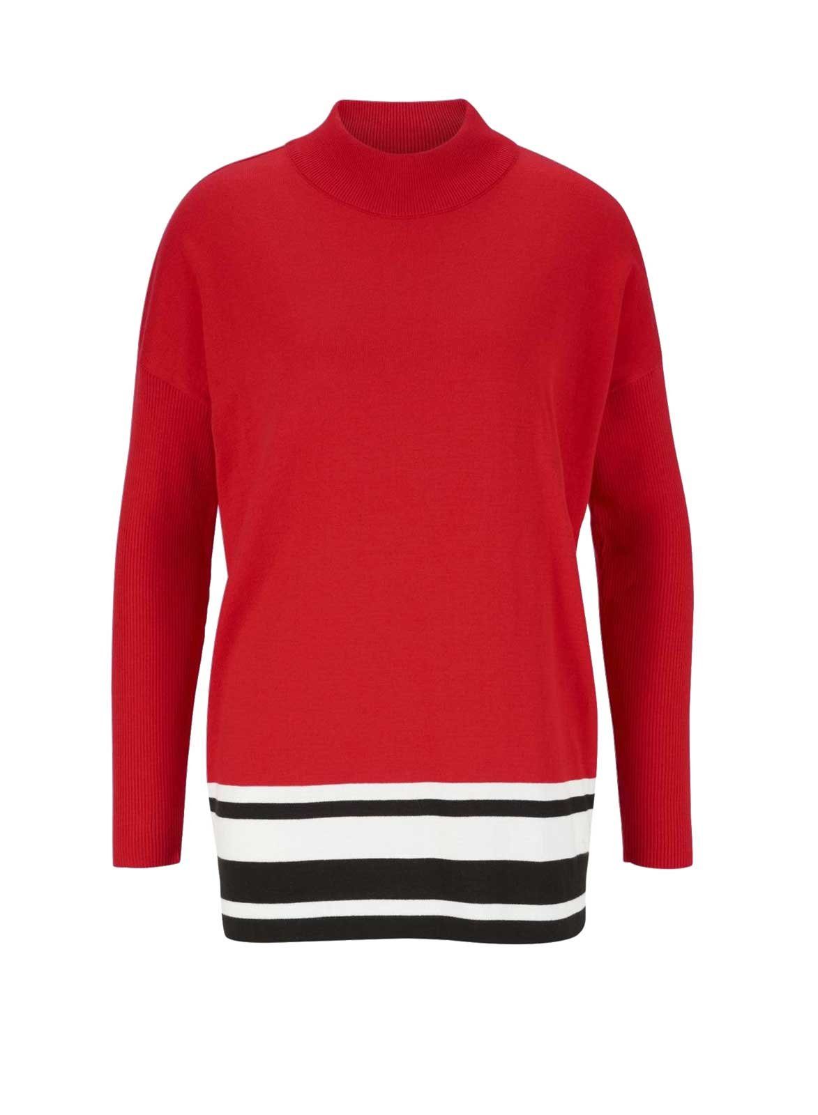 heine Longpullover HEINE Damen Oversized-Pullover, rot