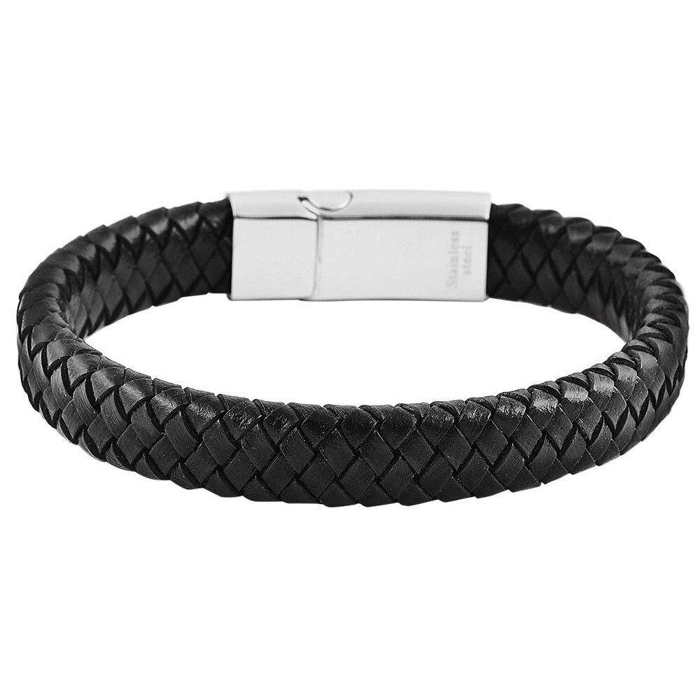 AKZENT Armband Sandis Echtleder schwarz