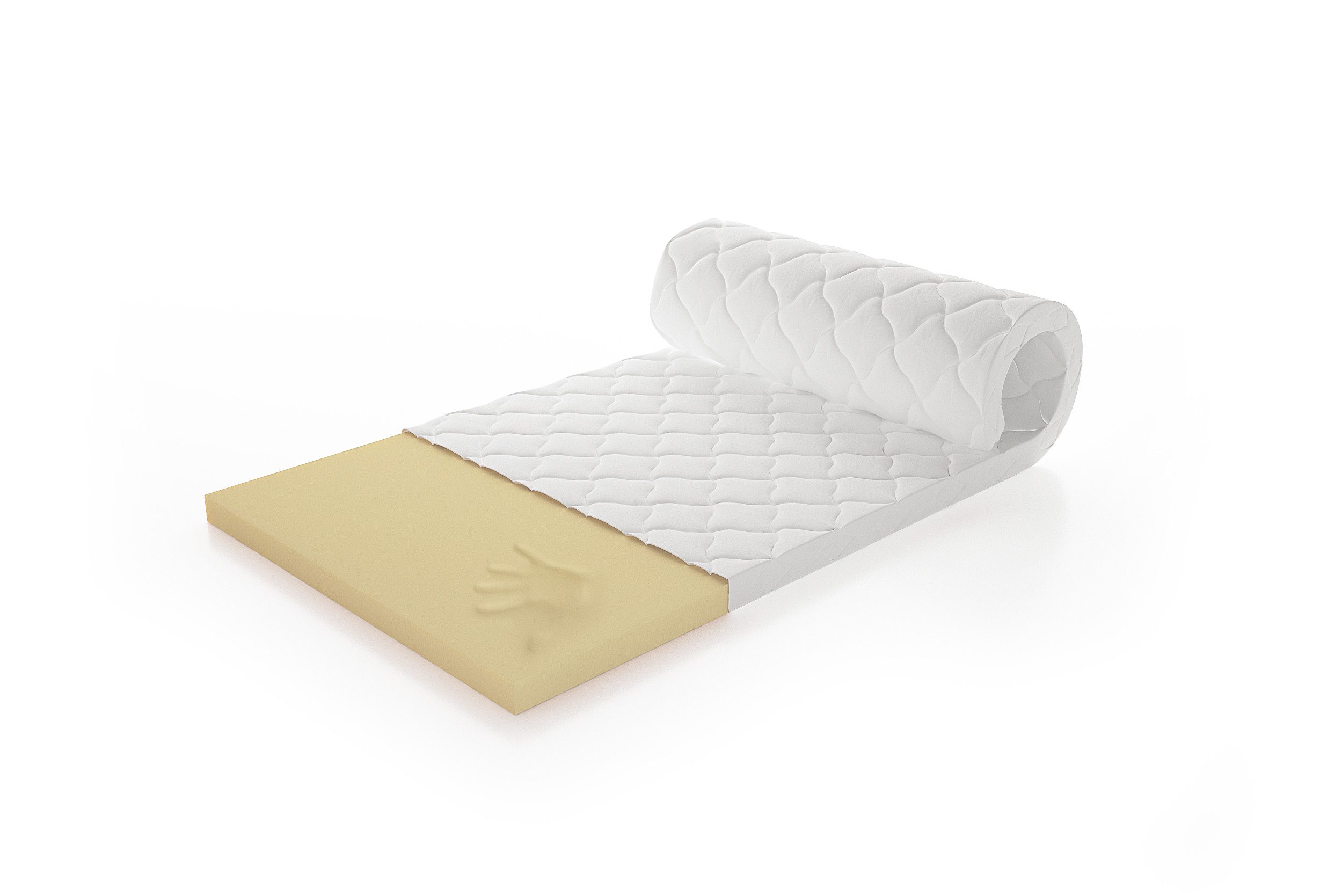 Vivente Möbel Topper Visco 140 X 200 Cm Höhe 6 Cm Microfaser Bezug 4