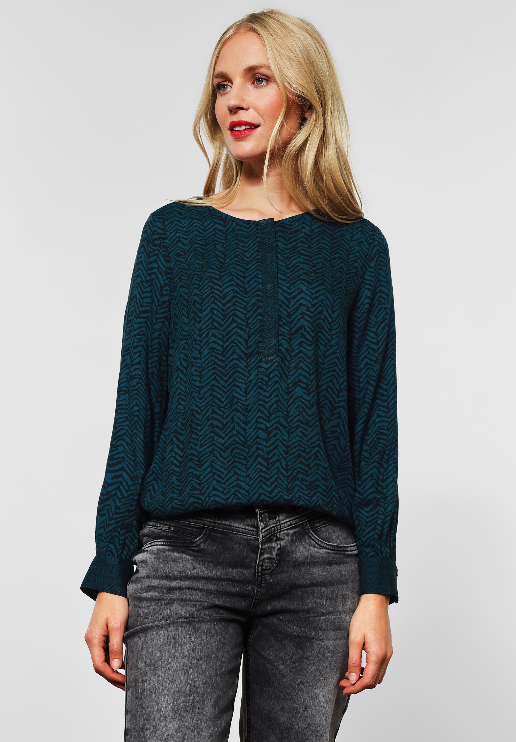 STREET ONE Klassische Bluse »Bluse im Printmix« | OTTO