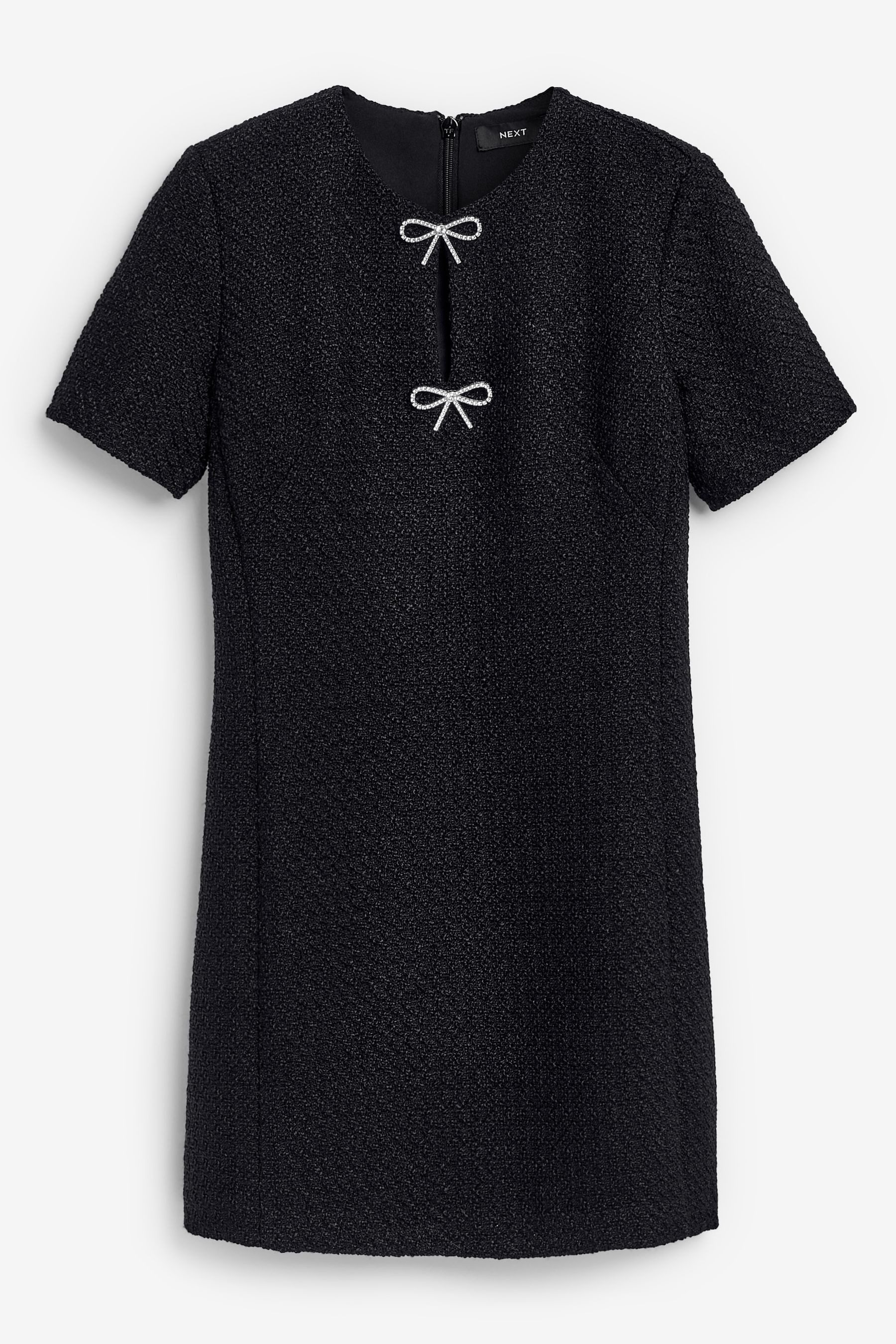 Next Strickkleid Bouclé Kleid Mit Schleife 1 Tlg
