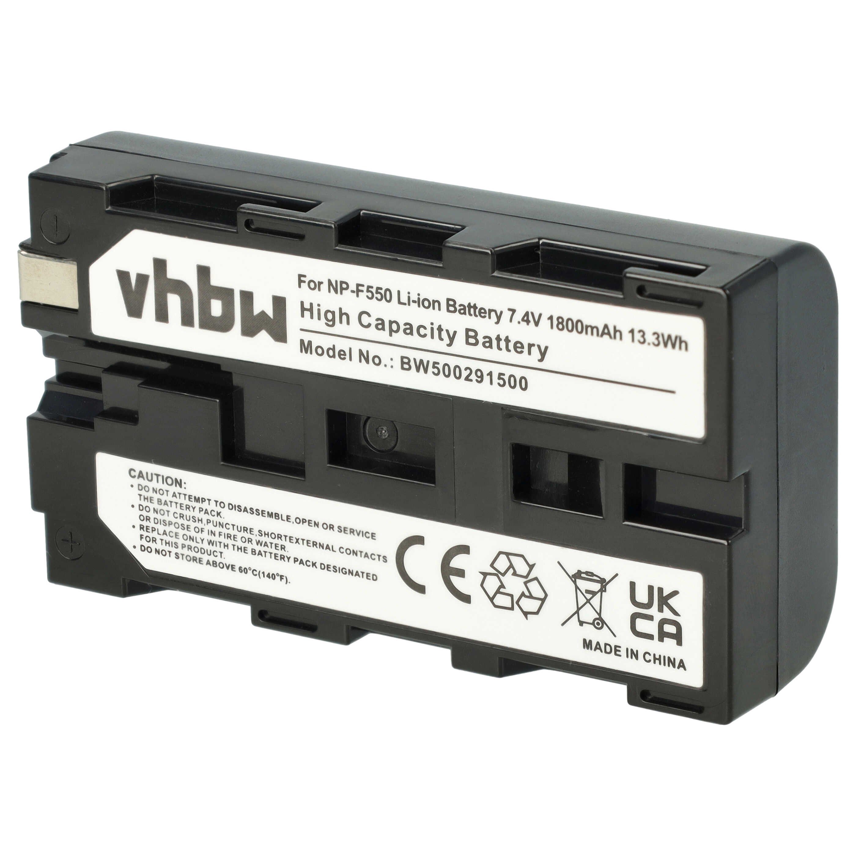 vhbw passend für Panasonic VW-VBD2E, VW-VBD1E, VME-430E, NV-DX1E, Kamera-Akku Li-Ion 1800 mAh ...