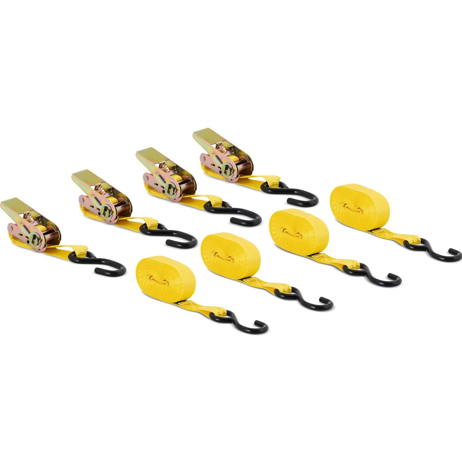 MSW Spanngurt 4 Spanngurte mit Ratsche - Ladungssicherung - 5 m