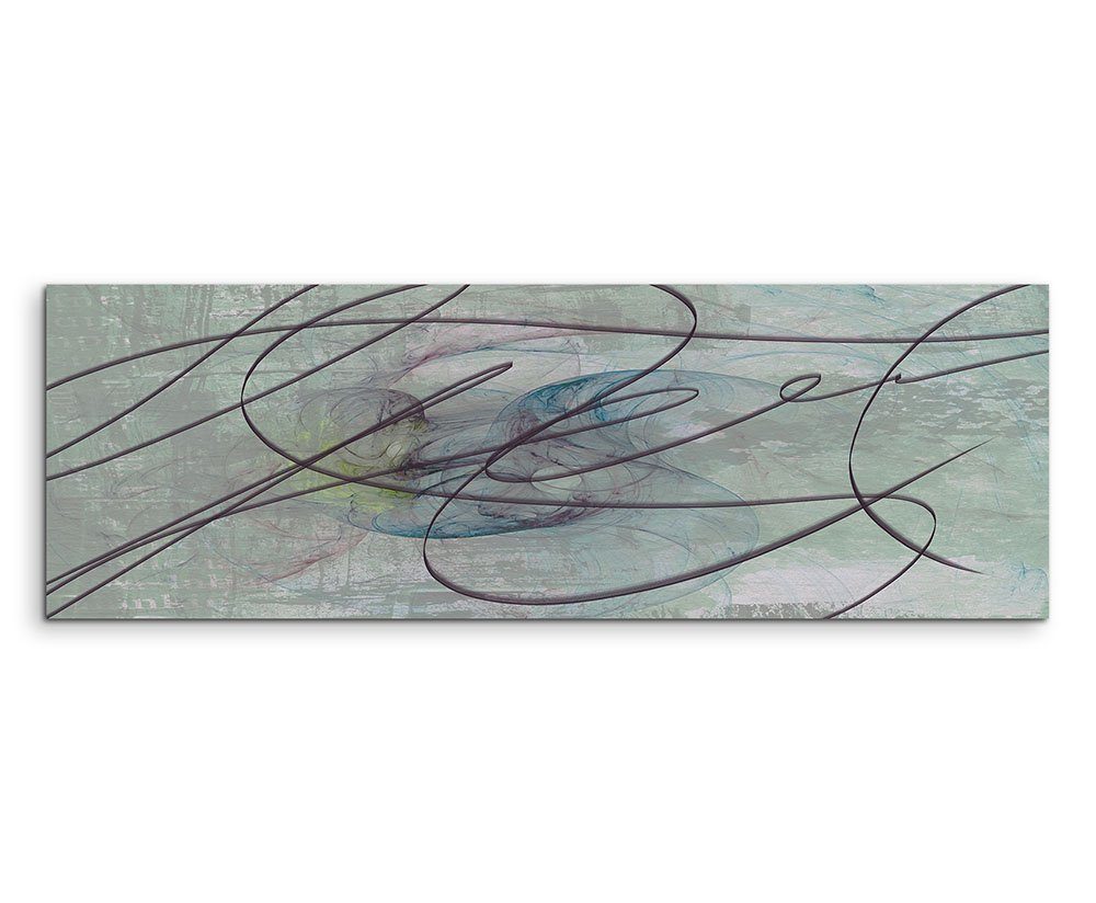 Sinus Art Leinwandbild Abstraktes Panoramabild 1086 150x50cm