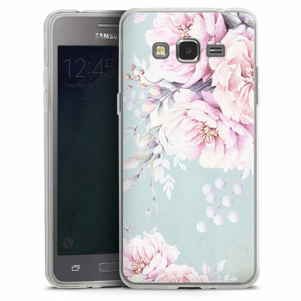 DeinDesign Handyhülle Blume Pastell Wasserfarbe Watercolour Flower, Samsung Galaxy Grand Prime ...