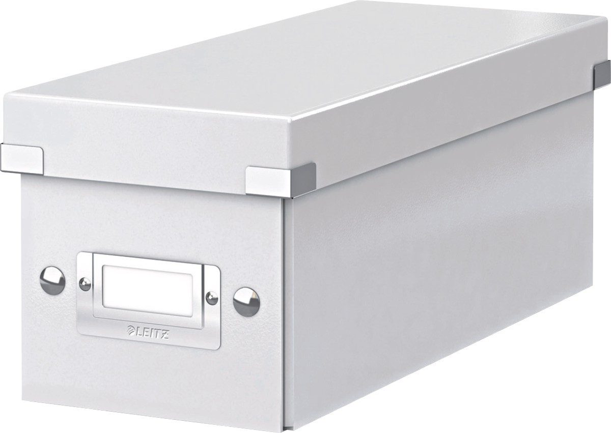 LEITZ Aufbewahrungsbox Ablagebox Click & Store CD weiß