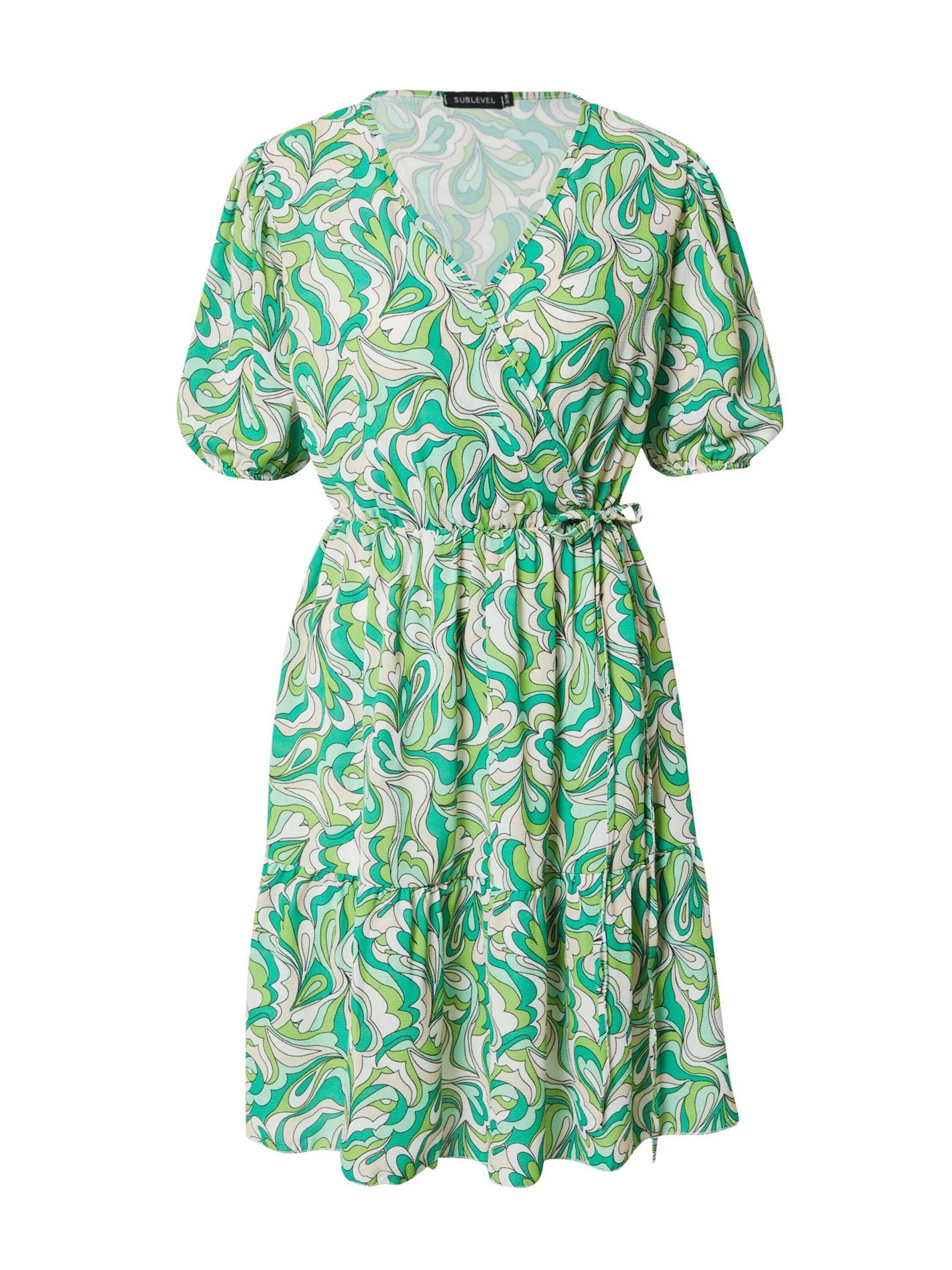 Sublevel Cocktailkleid 1 Tlg Drapiertgerafft Wickel Design Volant